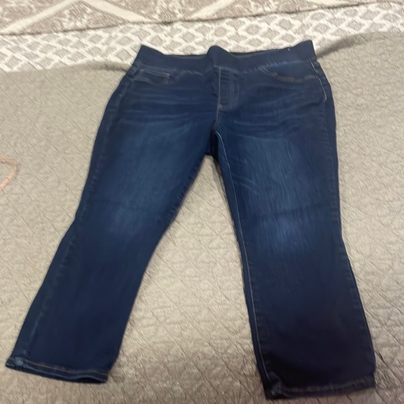 Jeans | Pull On Capris Dark Demon Wash No Distressing | Poshmark